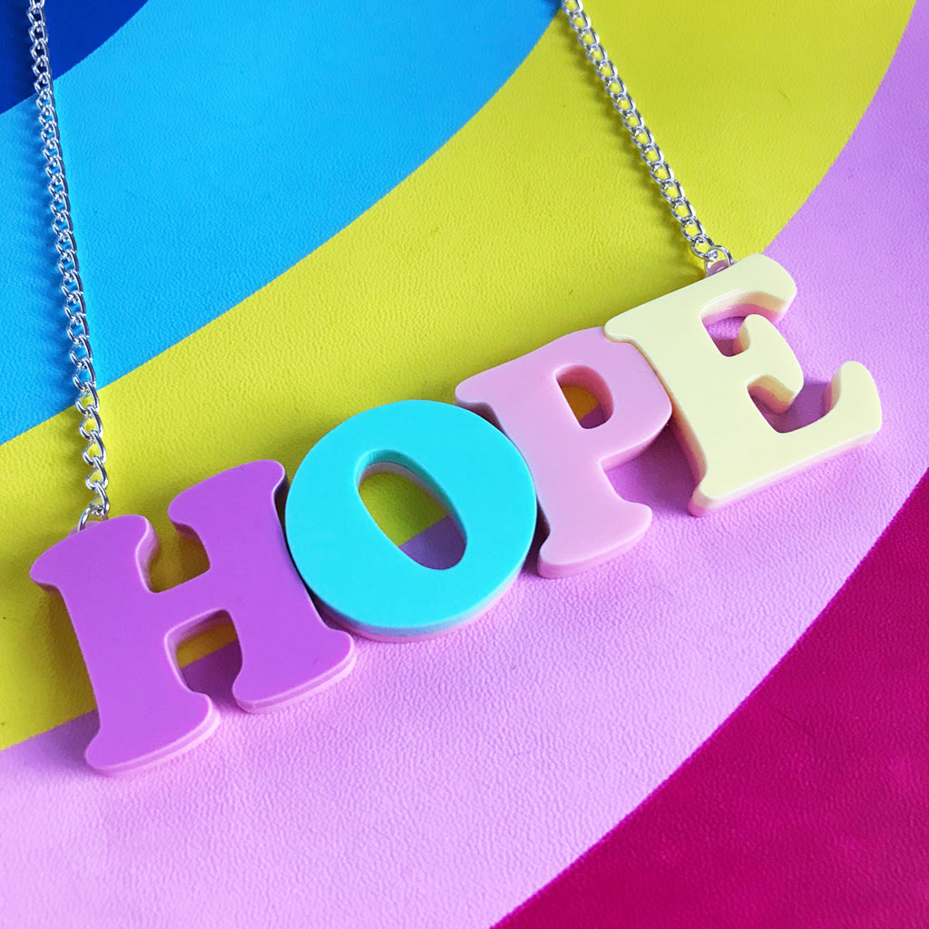 Hope Acrylic Necklace – Little Pig Jewellery Design