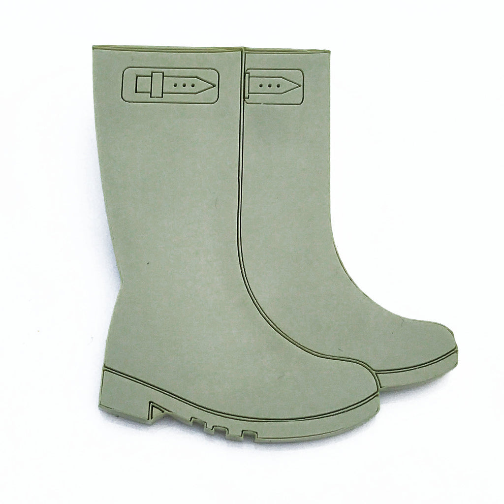 Wellington Gum Boots Acrylic Brooch – Little Pig Jewellery Design